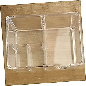 Mikinona Box Swab Holder Cotton Round Dispenser Cosmetic Pad Container Cleansing Cotton Clear Container Stand Container Cotton Swab Containers Round Cotton Pads Veils That Covers Face White