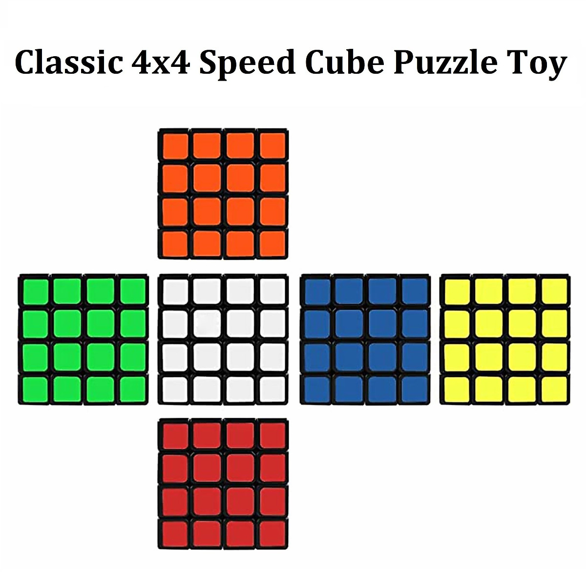 Shengshou ® 4x4x4 Puzzle Cube Black