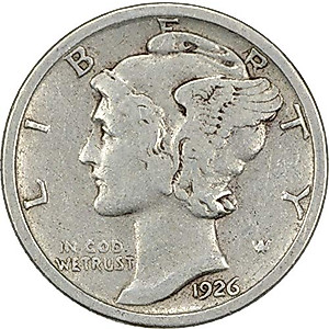 1926-S Mercury Silver Dime VF Uncertified