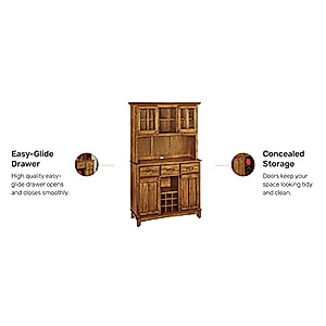 Buffet of Buffets Cottage Oak with Wood Top by Home Styles