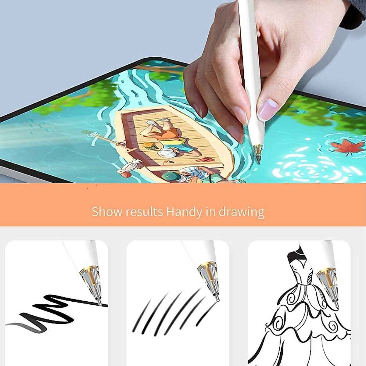 Compatible with Upgraded Pen Pencil Tips fits for Apple 2nd 1st Gen iPad Pro Pencil, Replacement iPencil Nibs for iPad Pro Pencil,No Wear Out Fine Point Precise Control Resistance Clear&Pink