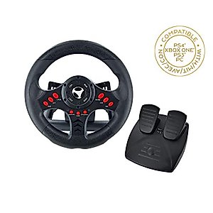 SUBSONIC SA5426 Racing Wheel Universal with Pedals for Playstation 4, PS4 Slim, PS4 Pro, Xbox One, Xbox One S, PS3