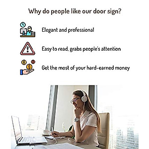 Do Not Disturb Door Hanger Sign, 2 Pack, Please Do Not Disturb Sign, Meeting In Progress