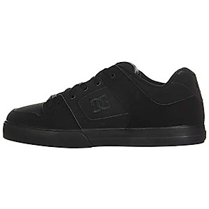 DC Men's Pure Casual Low Top Skate Shoe, Black/Pirate Black, 10 D US
