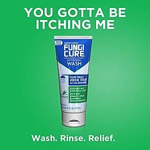 FungiCure Medicated Anti-Fungal Jock Itch Wash - Treat Jock Itch in The Shower- 6 Fl Oz (Pack of 2)