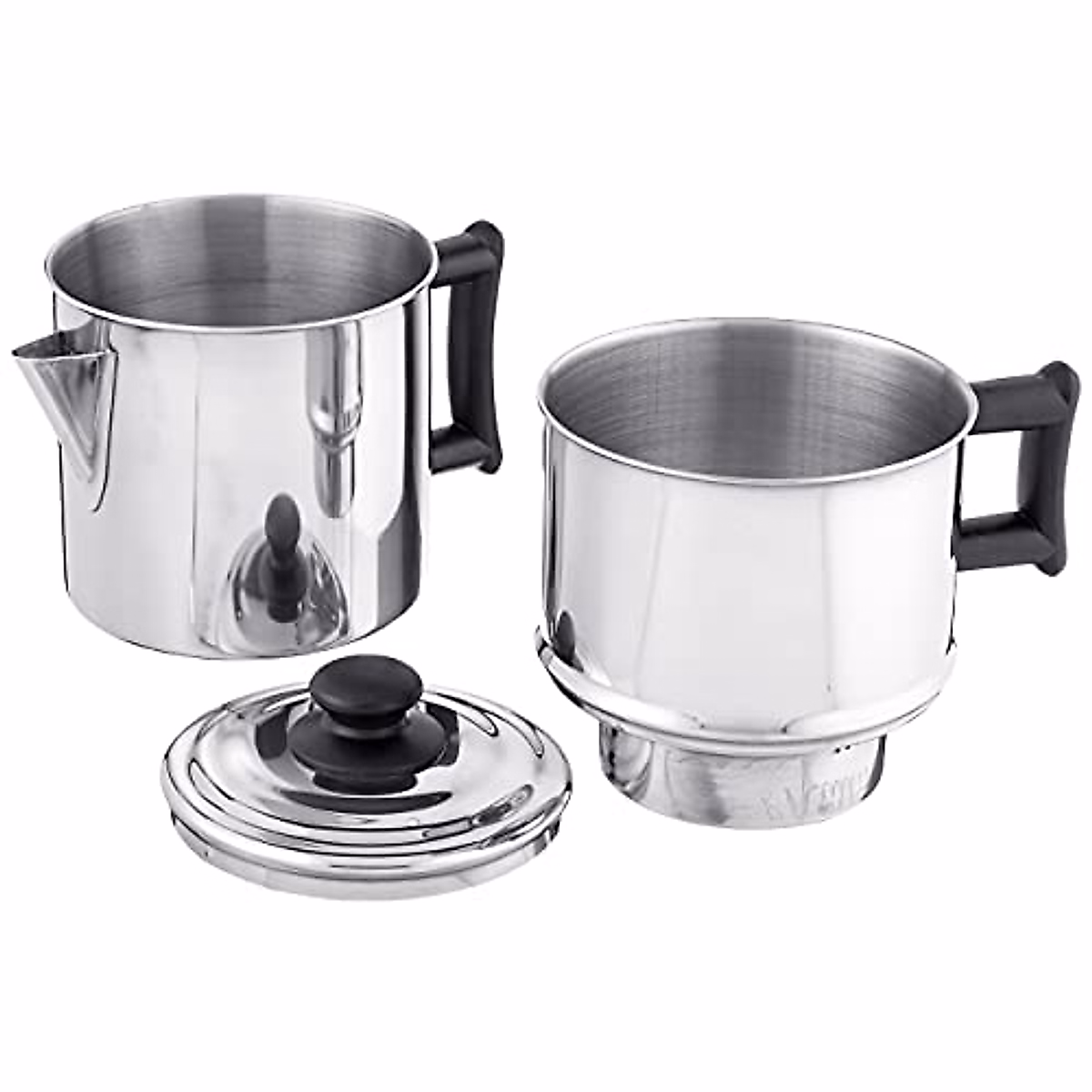 Lindy's Stainless Steel Drip Coffee Maker With Protective Plastic Handles