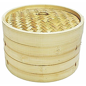 8" Bamboo Steamer Set Sunrise Kitchen Supply