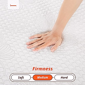 PrimaSleep Twin Mattress, 10 Inch Gel Memory Foam Mattress, Gel Infused for Comfort and Pressure Relief, CertiPUR-US Certified, Bed-in-a-Box, Medium Firm, Blue, Twin Size