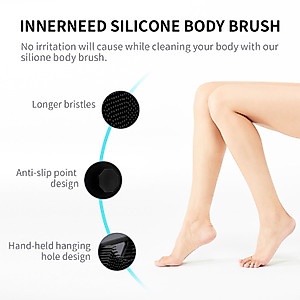 Silicone Body Scrubber, Body Scrubber, Loofah Exfoliating Body Scrubber, Body Scrubbers for Use in Shower, Shower Scrubber for Body, Silicone Loofah, Body Brush, Travel Must Haves, Mens Gifts