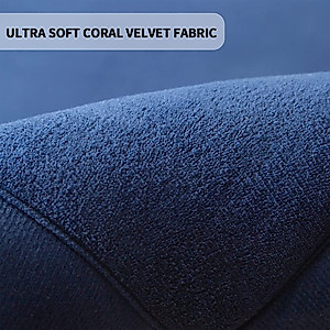 MAXYOYO Baby Play Mat, 1.2" Thick Memory Foam Soft Padded Carpet with Non-Slip Backing, 3x5 ft Japanese Tatami Rug Living Room for Kids, Toddler, Children, Nusery(Navy)