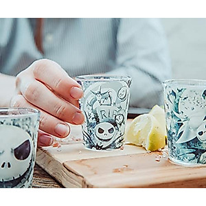 Disney Nightmare Before Christmas Inkblots 2-Ounce Mini Shot Glasses | Set Of 4