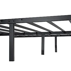 KEANO Full Bed Frame, Heavy Duty Durable Metal Platform with Sturdy Steel Slats, 12.4 Inch Large Underbed Storage Space, No Box Spring Needed, Easy to Assembly, Noise Free, Black