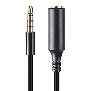 3-Pack AUX Headphone 3.5mm Extension Cable - Male to Female Extender Audio Auxiliary Jack Adapter Wire Cord Plug Connector for iPhone iPod iPad, Smartphone Tablet, Home Car Speaker System (3 INCH)