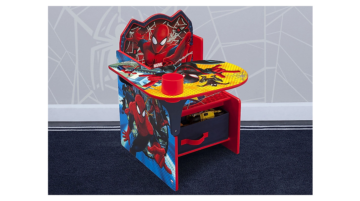 Delta Children Spider-Man Desk & Storage Bundle for Kids