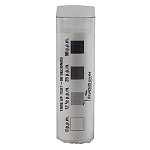 FryOilSaver Co, Restaurant Sanitizer Iodine Testing Strips, 0-50 ppm ph Paper Test Strips, Vial of 100 Test Strips