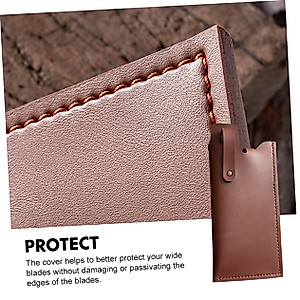 Leather Knife Kitchen Knife Waistband Leather Protector Meat Cleaver Leather Cutter Case Knives Guards Cutter Storage Covers Kitchen Props Belt