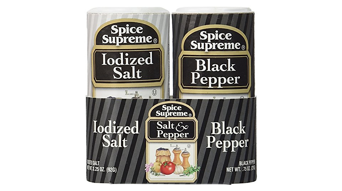 Spice Supreme Salt & Pepper Double Pack - Travel Essential