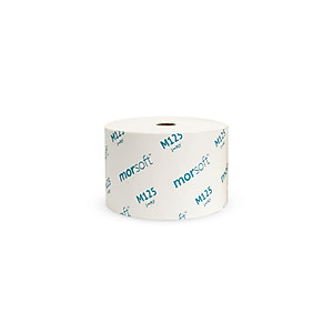 Morcon M125 Millennium Ultra Bath Tissue 1-Ply 2500 Sheets 7/8-Inch Core 24 Rolls/Carton
