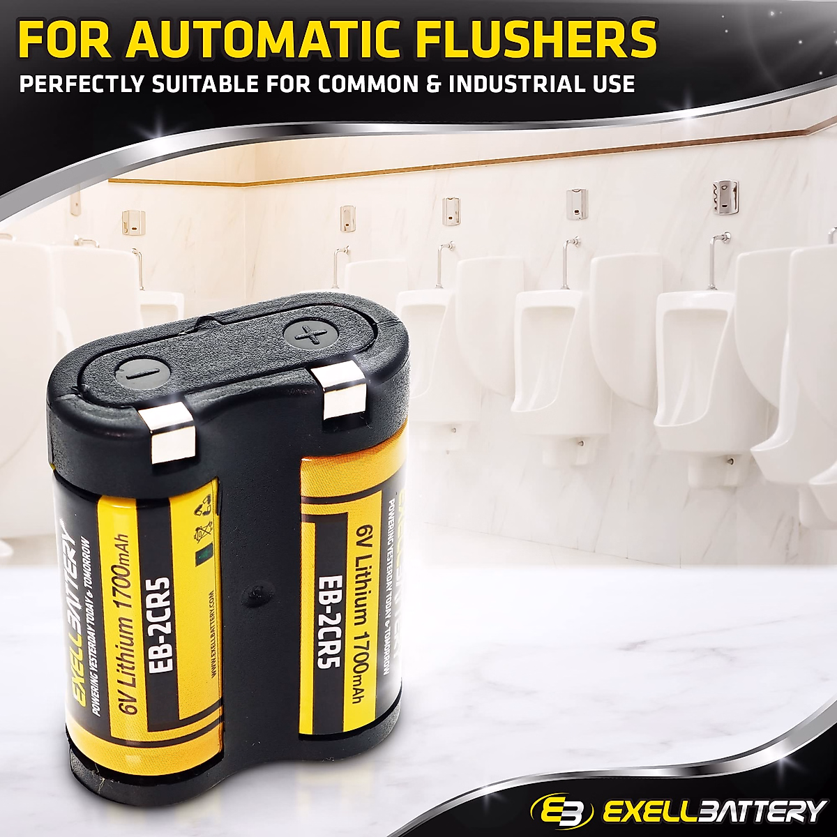 (5-Pack) 2CR5 6V 1700mAh (Highest Capacity on The Market) Photo Lithium Battery Replaces 2CR5, 2CR5M, 2CR5R, 5032GC, 5032LC, AFL-240R, DL245, DL2CR5, DL345, DL345A, EL2CR5, EL2CR5BP, EOS 1V, KL2CR5