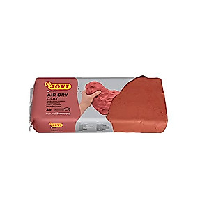 Jovi Air-Dry Modeling Clay; 1.1 lb. Terracotta, Non-staining, Perfect for Arts and Crafts Projects