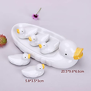 GK-O Japanese Chopstick Rest Duck Spoon Fork Holder Rack Stand Kitchen Flatware