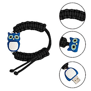 Real 32GB USB Flash Drive, Cartoon Brown Owl Hand Strap Bangle Bracelet USB Thumb Pen Drive U Disk, Hand Rope Wristband Backup Memory Stick Data Storage Jump Drive for Students Gift