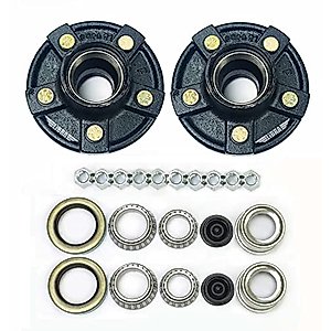 LIBRA Set of 2 Trailer Idler Hub Kits 5 on 5" for 3500 lbs Axle - 22018K