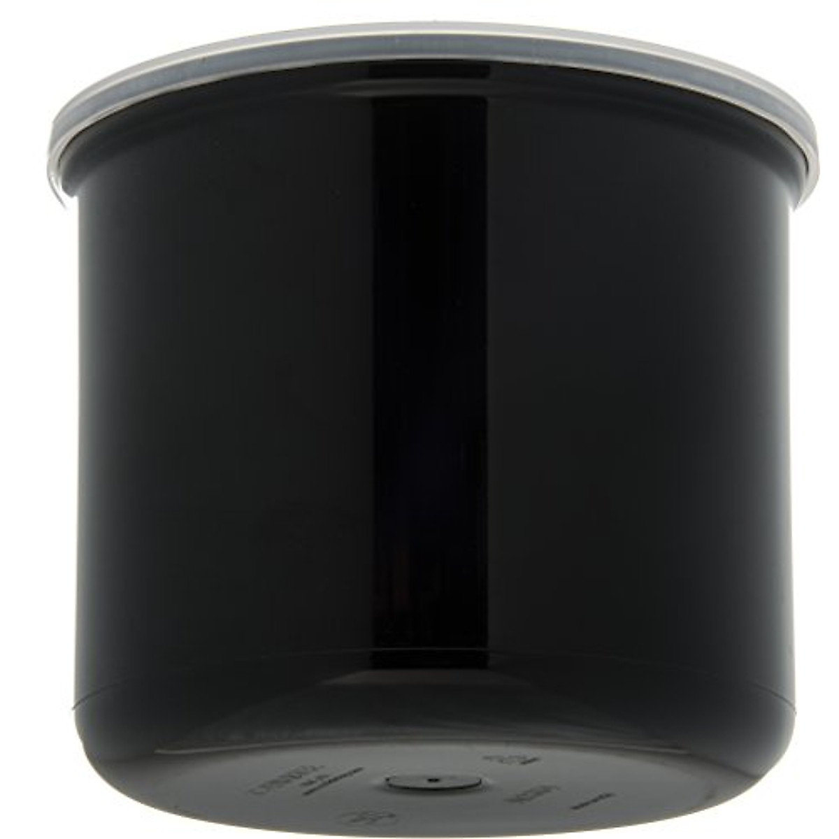 Carlisle FoodService Products Round Storage Container with Lid, 4 Quart Crock, Black