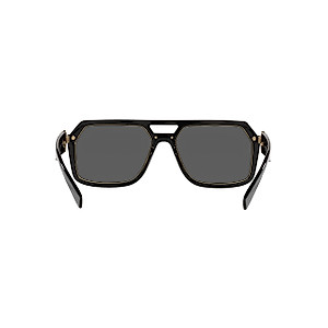 Versace Man Sunglasses Black Frame, Dark Grey Lenses, 58MM
