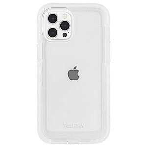 Pelican - VOYAGER Series - Case for iPhone 12 Pro Max (5G) - Military Drop Protection - Holster - 6.7 Inch - Clear