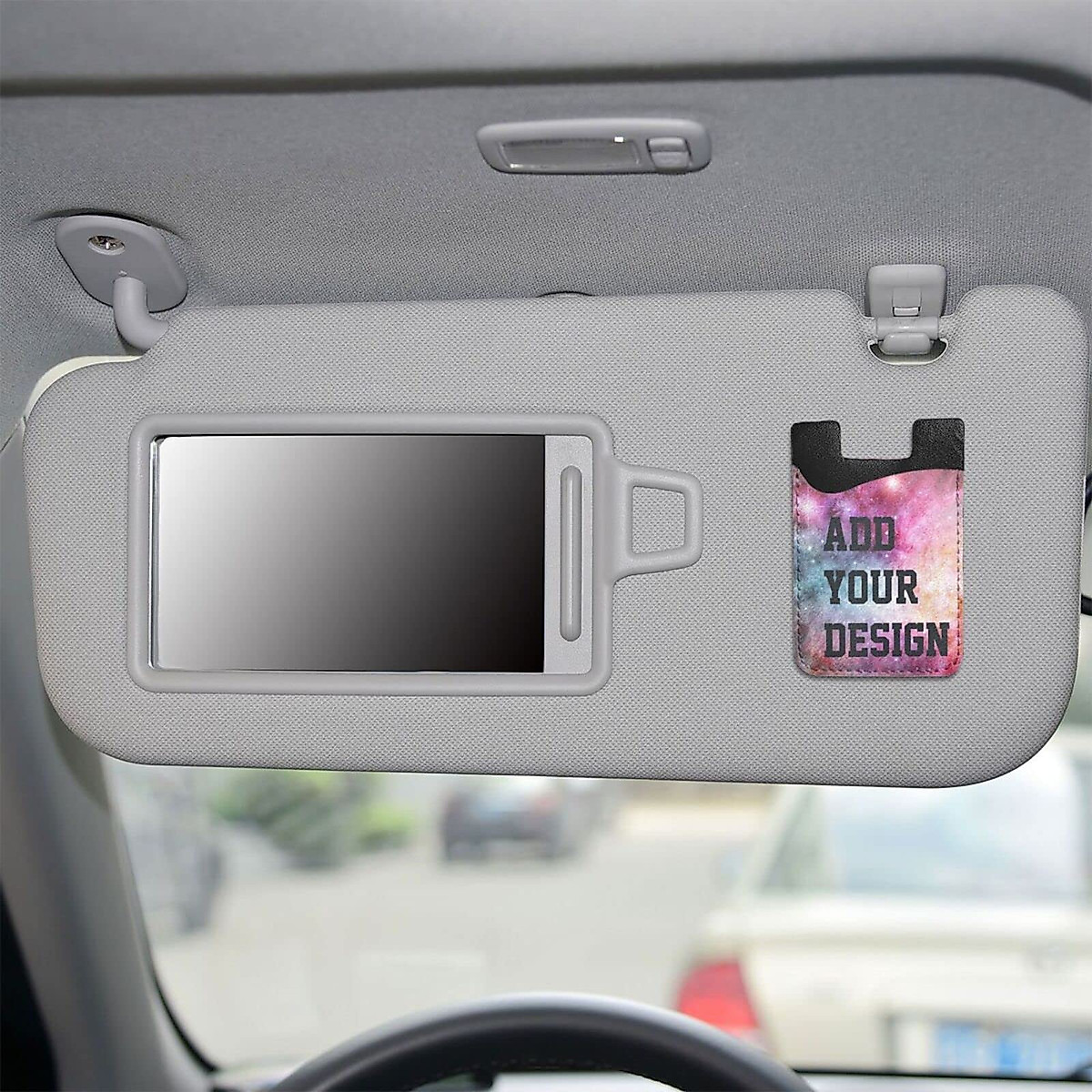 Khyijlo Custom Phone Card Pocket Holder Phone Card Stick Pu Leather Cell Phone Card Pocket, Id Credit Card Wallet Phone Case Pouch For Back Of Phone Compatible With Most Smartphones