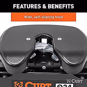 CURT 16245 Q24 5th Wheel Hitch, 24,000 lbs
