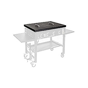 Blackstone 5004 Hard Top Lid with Handle-Outdoor Cover Powder Coated Steel Lightweight Durable Perfect Accessories to Protect Fits 36” Front or Rear Grease Griddle, 36 Inch, Black