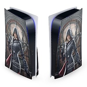 Head Case Designs Officially Licensed Assassin's Creed Evie Frye Syndicate Graphics Vinyl Faceplate Sticker Gaming Skin Decal Cover Compatible With Sony PlayStation 5 PS5 Disc Edition Console
