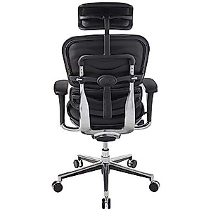Ergohuman Ergonomic Executive Leather Chair, Black