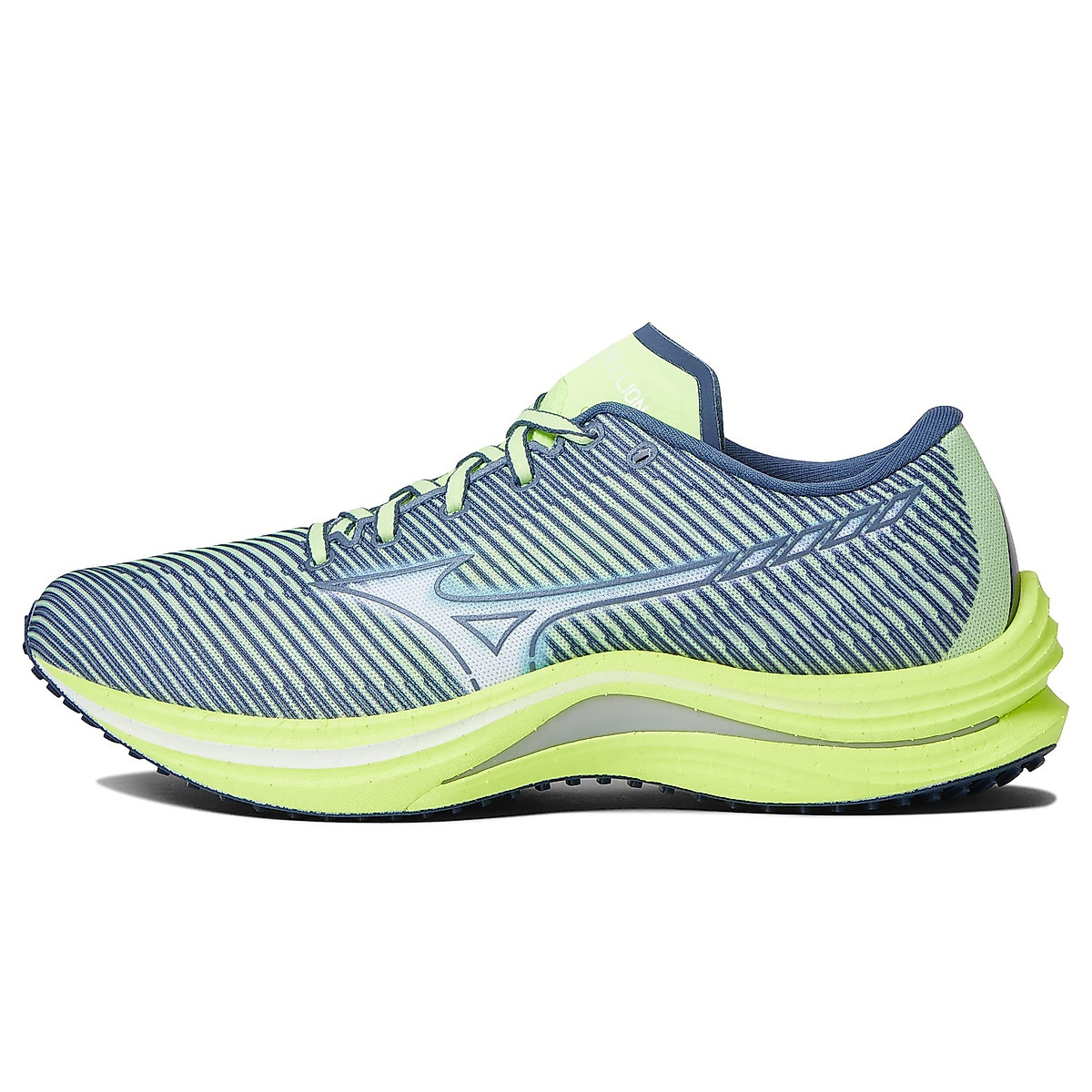 Mizuno womens Wave Rebellion Running Shoe, Neo Lime, 9.5 US