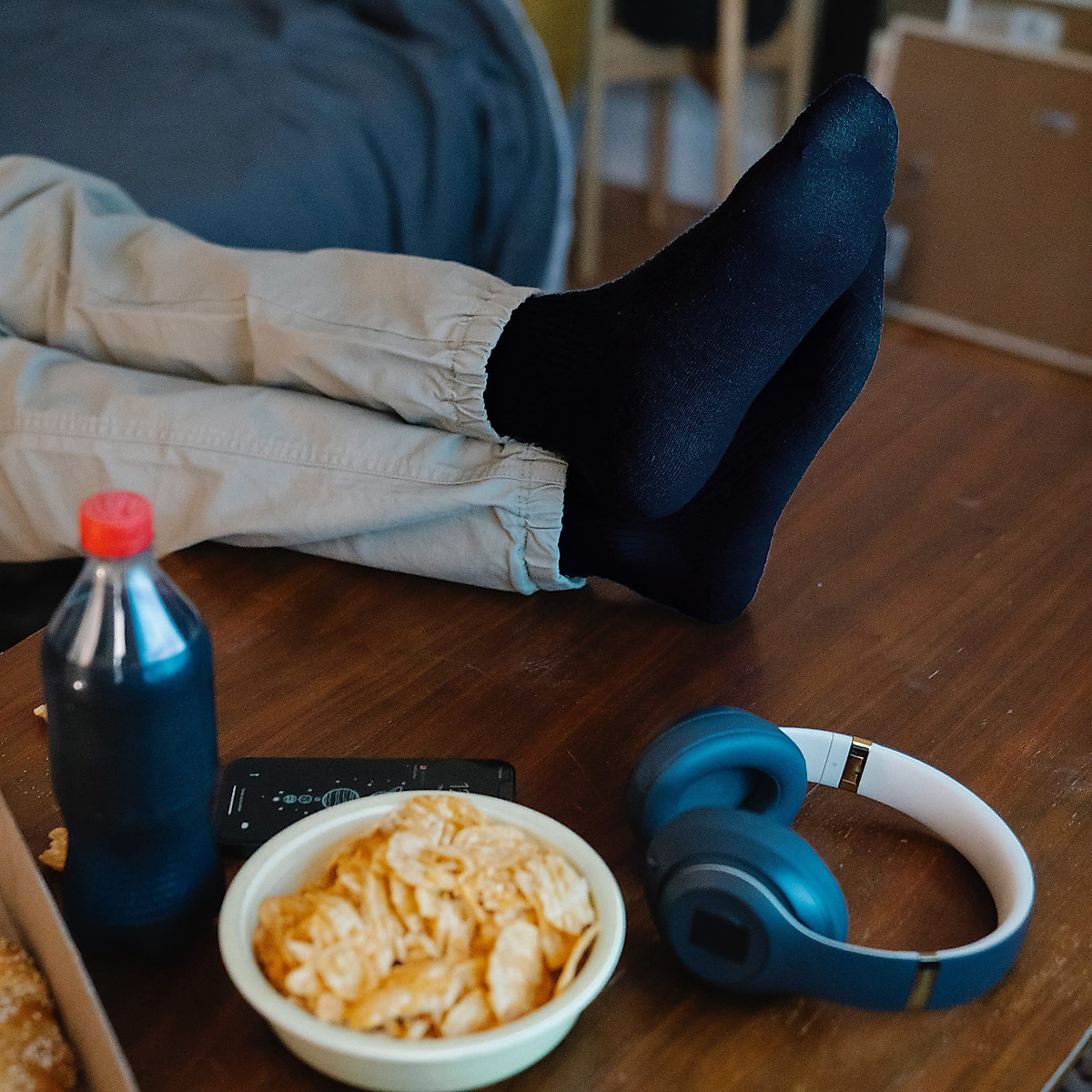 SERISIMPLE Viscose Bamboo Men sock Breathable Sock Quarter Thin Ankle High Sock Comfort Cool soft Sock 5 Pairs (Large,Grey)