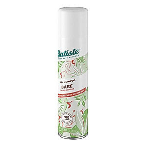 Batiste Dry Shampoo, Bare Fragrance, Refresh Hair and Absorb Oil Between Washes, Waterless Shampoo for Added Hair Texture and Body, Dry Shampoo Bottle 6.35 Oz(Pack of 1)