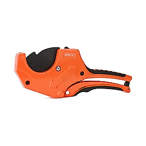 Ratchet Pvc Pipe Cutter, Cuts up to 2-1/2", PVC Cutter 2 Inch, Sk5 blade and aluminum alloy body, Cutting for PEX, PVC, and PPR Pipe, Etc,Ideal for Home Working and Plumbers