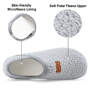 XIHALOOK Womens Mens Lightweight Slippers Zero Drop Minimalist House Shoes Light Grey, 7-7.5 Women/5.5-6 Men