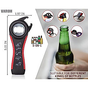 Silicone Jar Opener Gripper Pad - 3Pcs Nonslip Bottle Opener Rubber Jar Opener Gripper Pad Kitchen Set Jar Openers for Seniors Hand Can Opener Kitchen Gadgets - Handle Can Opener Multi Purpose Opener