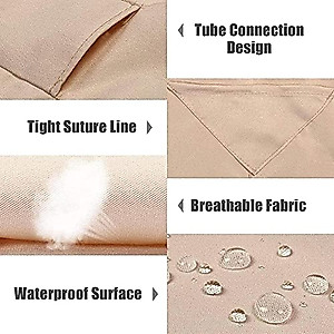 BTURYT 210D Oxford Cloth Patio Swing Top Cover with 4 Reinforced Corner Pockets,Replacement Canopy for Swing Seat 3 Seater Garden Hammock Cover-(top Cover only)