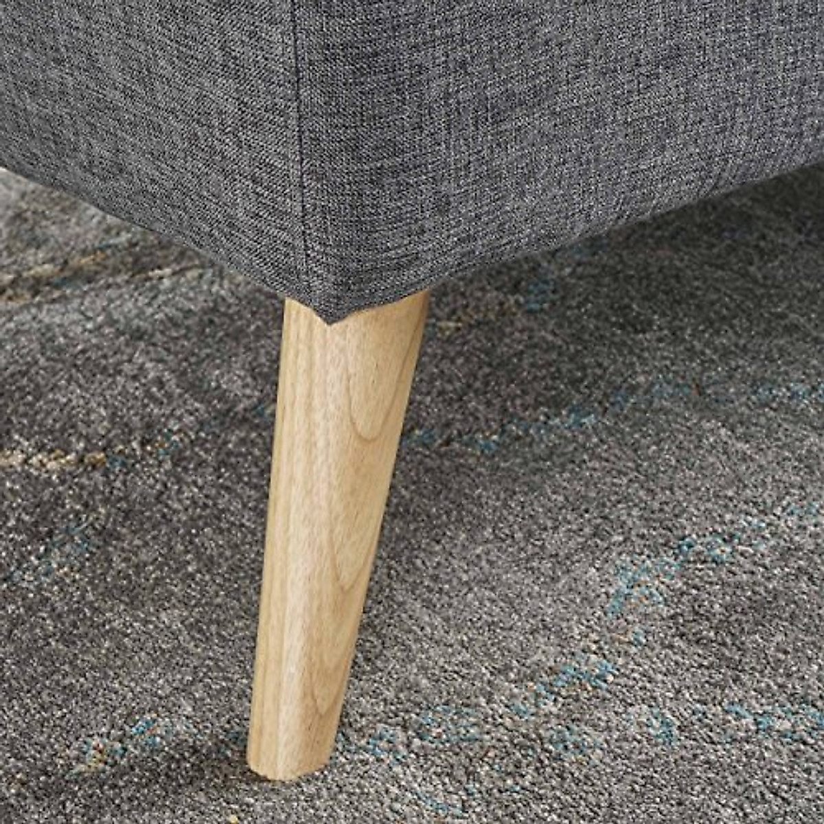 Christopher Knight Home Bridie Mid-Century Modern Loveseat, Grey Fabric