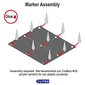LITKO Fantasy Spiked Pit Trap Marker | Compatible with Dungeons & Dragons | RPG | Pathfinder