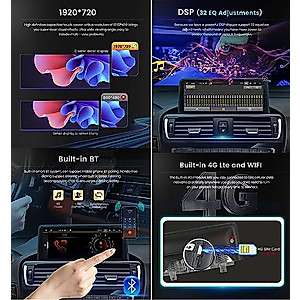 Android 12 Double Din Stereo Car GPS Multimedia Radio for BMW X3 F25 X4 F26 2011-2017 Car Stereo Head Unit Support 4G WiFi Bluetooth SWC Carplay,MNX 4 core 2+32G-2013~2016 NBT