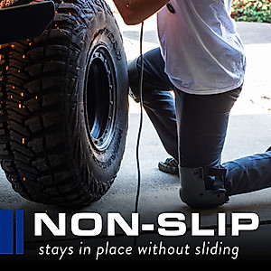 TSE Safety - TSE-TFLX-4-16-GEL Flex Work Knee Foam Padding Pads - Anti-Slip Strong Double Straps Comfortable Knee Protection Breathable Heavy Duty for Indoor and Outdoor Use – Black & Blue