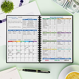 Budget Planner - Monthly Finance Organizer with Expense Tracker Notebook to Manage Your Money Effectively, Undated Finance Planner/Account Book, Start Anytime,A5(8.6x5.9 inchs),100gsm Paper (Golden)