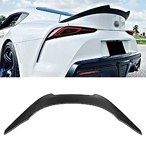 A90 Rear Spoiler Real Carbon Fiber Compatible for 2019+ Supra A90 A91 gr Coupe Gloss Black Trunk Spoiler Wing