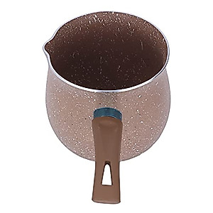 Aluminium Alloy Non Stick Milk Pan Mini Coffee Pot Saucepan Butter Warmer Melting Pot Lightweight Kitchen Cooking Pot(Coffee)