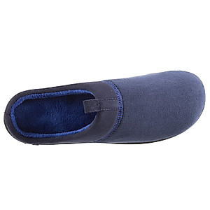 isotoner Men's Slippers, Open Back Slip On with Gel Infused Memory Foam, Indoor/Outdoor Sole and Skid Resistance